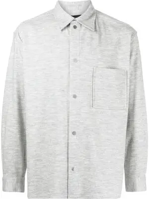 3.1 Phillip Lim Point-collar Flannel Shirt - Grey