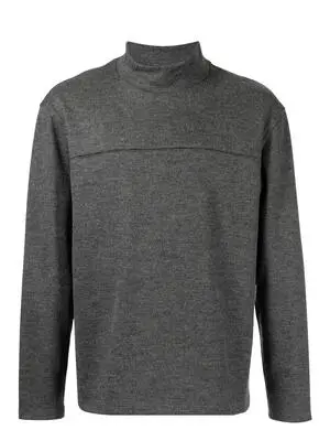3.1 Phillip Lim Mock-neck Wool-blend Jumper - Grey