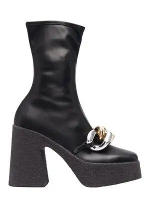 Stella McCartney Skyla Chain-embellished 120mm Boots - Black