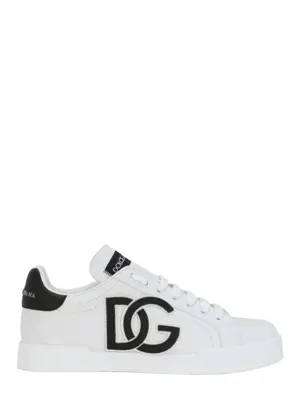 DOLCE & GABBANA Dolce & Gabbana Portofino Leather Sneakers