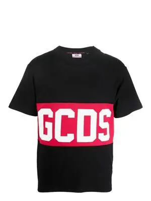 Gcds Band Logo-print T-shirt - Black