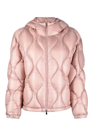 Moncler Anthon Short Padded Hooded Jacket - Pink