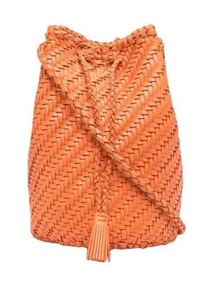 Dragon Diffusion Interwoven Bucket Bag - Orange
