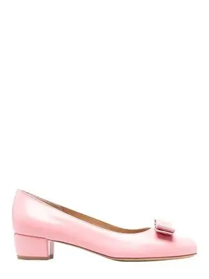 FERRAGAMO Vara Bow-detail 40mm Pumps - Pink