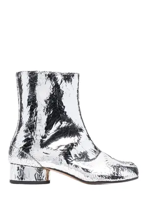 MAISON MARGIELA Tabi 30mm Mirror-effect Ankle Boots - Grey