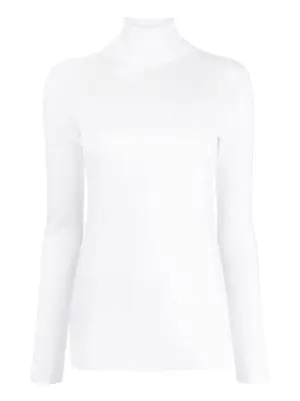 Fabiana Filippi Ribbed Roll-neck Jumper - White