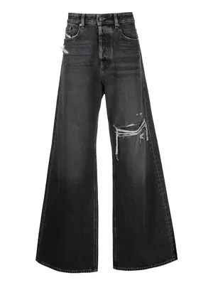 DIESEL D-rise 007f6 Straight-leg Jeans - Black