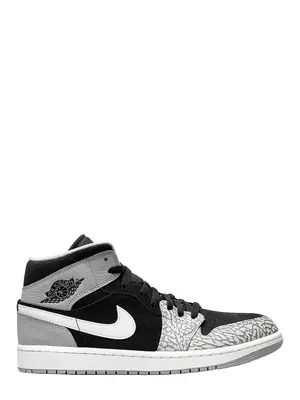 JORDAN 1 Mid Se Elephant Print Sneakers - Black