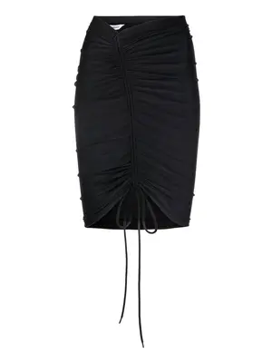 Balenciaga Gathered Mini Skirt - Black