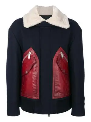 Dsquared2 Contrast Coat - Blue