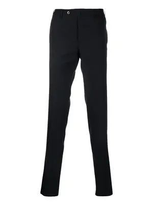 PT TORINO Tailored-cut Tapered Trousers - Blue