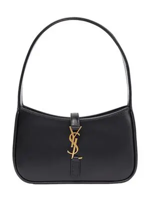 Saint Laurent Le 5 À 7 Mini Leather Shoulder Bag - Black