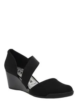 Anne Klein Wedge Pump - Black Multi