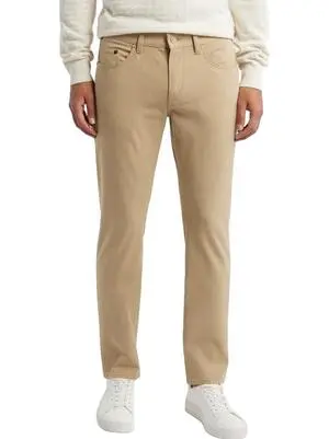 BOSS Delaware Slim Fit Five-pocket Pants - Light Beige