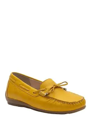 ARA Ara Amarillo Leather Driving Shoe Sole Cervocalf