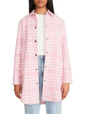 Steve Madden Plaid Shacket - Blush Plaid