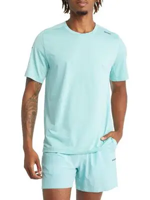 BRADY Run Short Sleeve T-shirt - Aqua