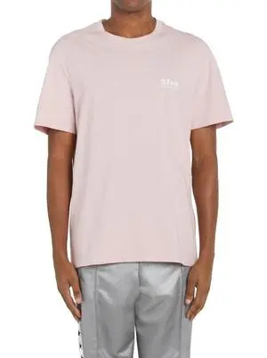 GOLDEN GOOSE Big Star Logo Graphic Tee - Pink Lavander/white