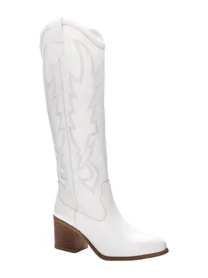 Chinese Laundry Dirty Laundry Upwind Western Boots White
