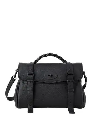 Mulberry Mulberry Alexa Tonal Leather Satchel Black
