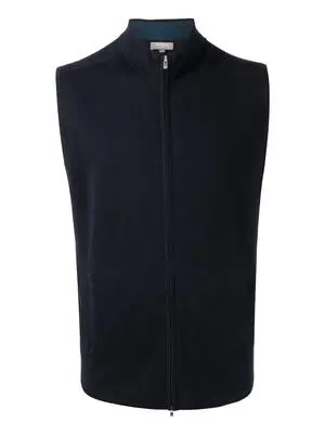 N.PEAL N.Peal Cashmere-Silk Blend Zip-Up Gilet