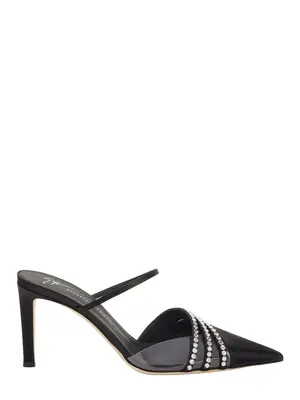 GIUSEPPE ZANOTTI 85mm Audrine Mules - Black
