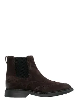 Hogan Slip-on Chelsea Boots - Brown