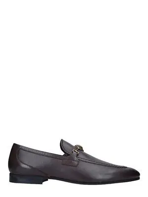 Kurt Geiger Leather Loafers With Eagle Head Embellishment - Brown