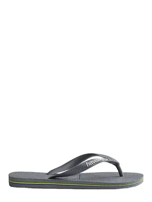 Havaianas Logo-embossed Rubber Flip Flops - Grey