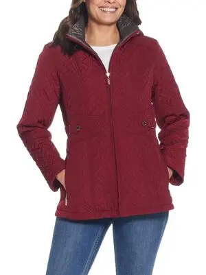 Gallery Quilted Jacket - Merlot