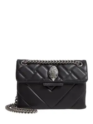 Kurt Geiger Mini Kensington Quilted Crossbody Bag - Black