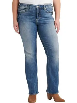 SILVER JEANS CO. Suki Mid-rise Bootcut Jeans - Blue