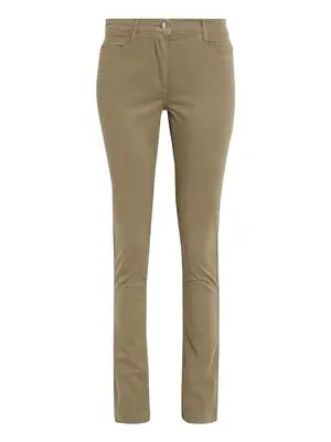 Purdey Cotton-blend Twill Slim-leg Pants - Army Green