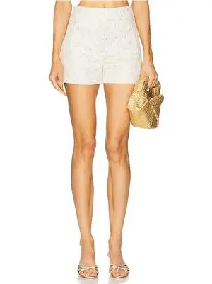 Veronica Beard Jazmin Short Off White & Gold
