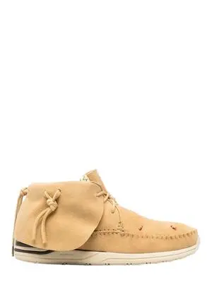 Visvim Knot-Detail Lace-Up Boots Neutrals