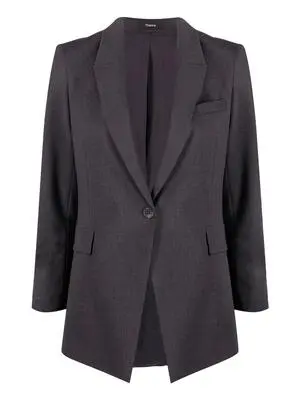 Theory Mélange-Effect Blazer Grey