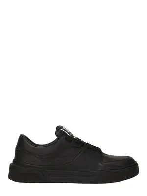 Dolce & Gabbana Roma Leather Sneakers - Black