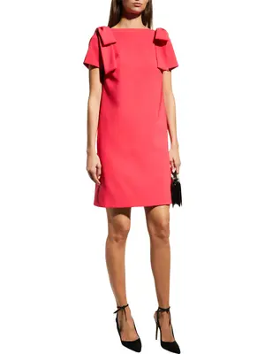 Carolina Herrera Carolina Herrera Bow Detail Shift Dress Azalea