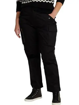 Ralph Lauren Cotton Sateen Cargo Pant - Black