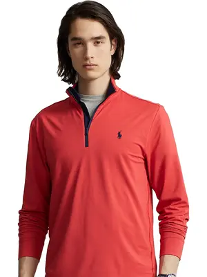 Ralph Lauren Ralph Lauren Performance Jersey Quarter-Zip Pullover Spring Red