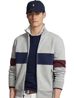 Ralph Lauren Double-Knit Track Jacket Andover Heather Multi
