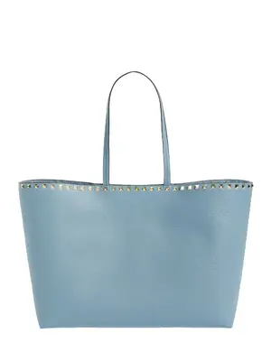 Valentino Garavani Valentino Garavani Rockstud Leather Tote Niagara