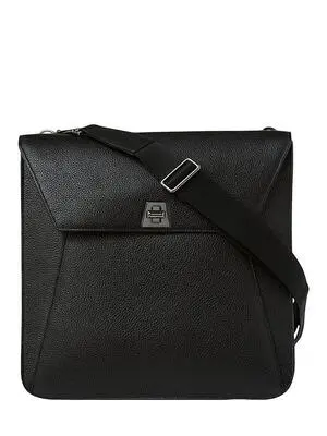 Akris Anouk Calfskin Medium Messenger Bag Black