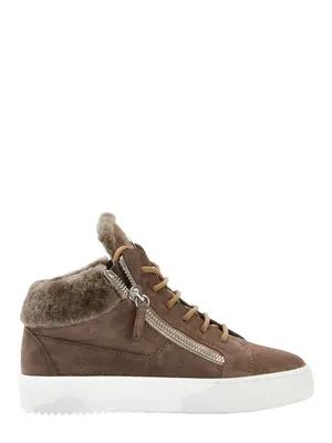 GIUSEPPE ZANOTTI Kriss Winter Mid-top Sneakers - Brown