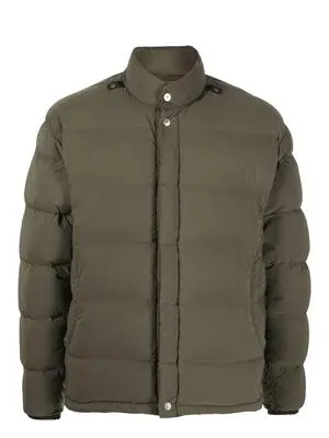 Stone Island Press-stud Puffer Jacket - Green