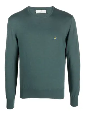 VIVIENNE WESTWOOD Vivienne Westwood Orb Logo Embroidered Sweater