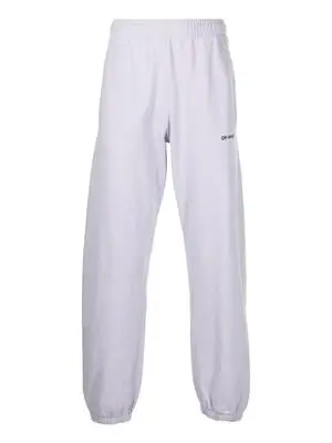 Off-White Diag Stripe-print Track Pants - Purple