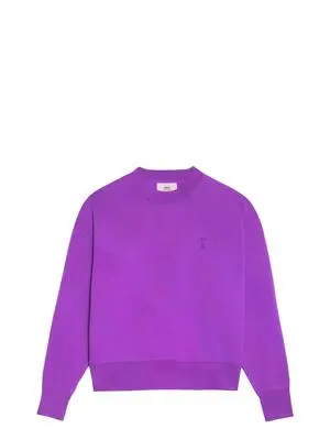 Ami De Coeur Embroidered Sweatshirt - Purple