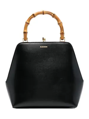 JIL SANDER Goji Frame Square Tote Bag - Black