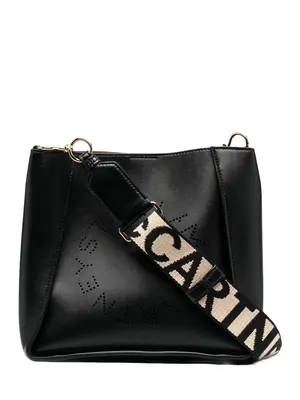 Stella McCartney Logo Shoulder Bag - Black